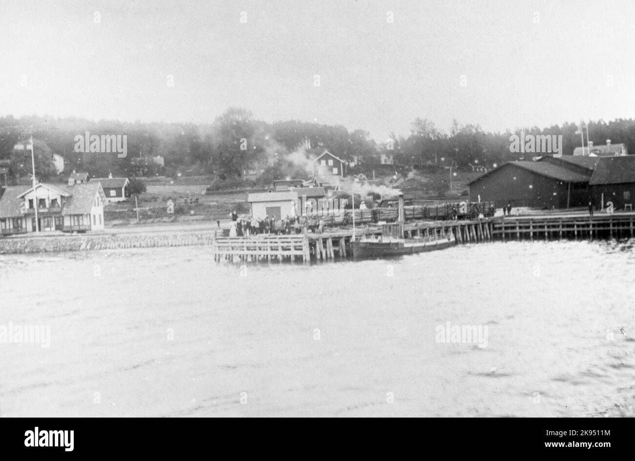 Stafsjö Railway New Bryggan Stock Photo - Alamy