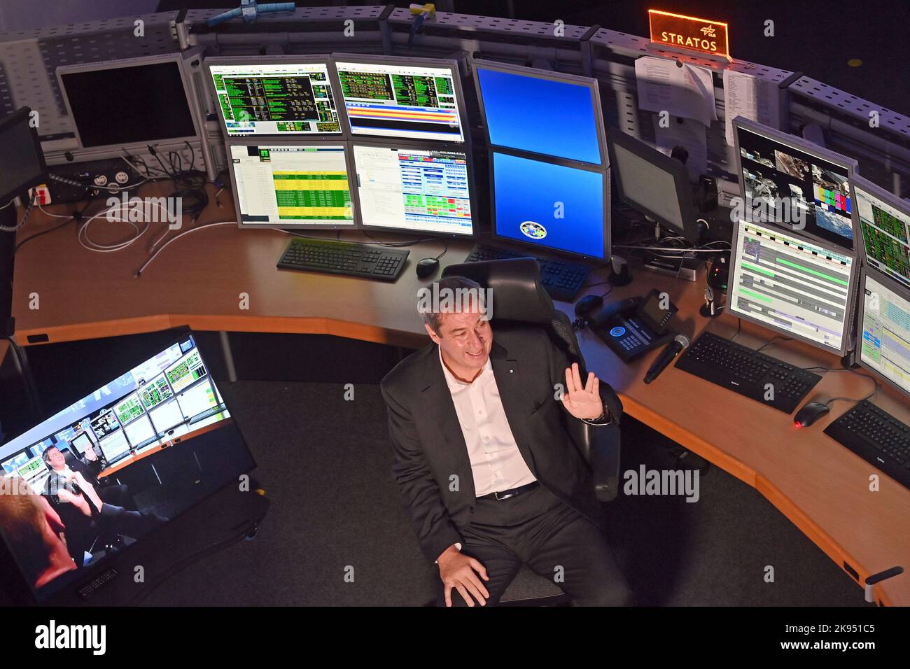 Markus SOEDER (Prime Minister of Bavaria and CSU Chairman) sits in the ...