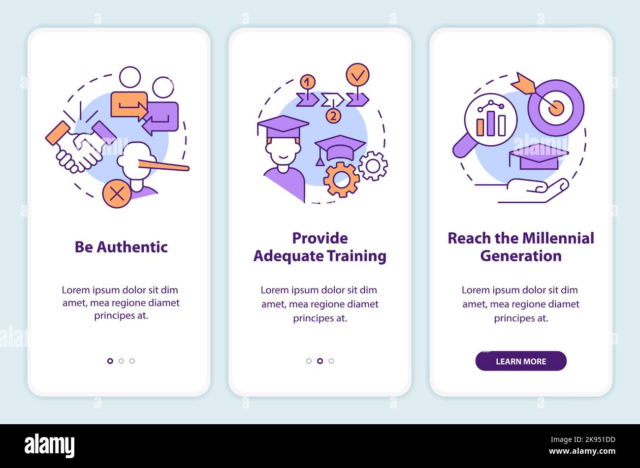 Build strong employer-worker relations onboarding mobile app screen ...