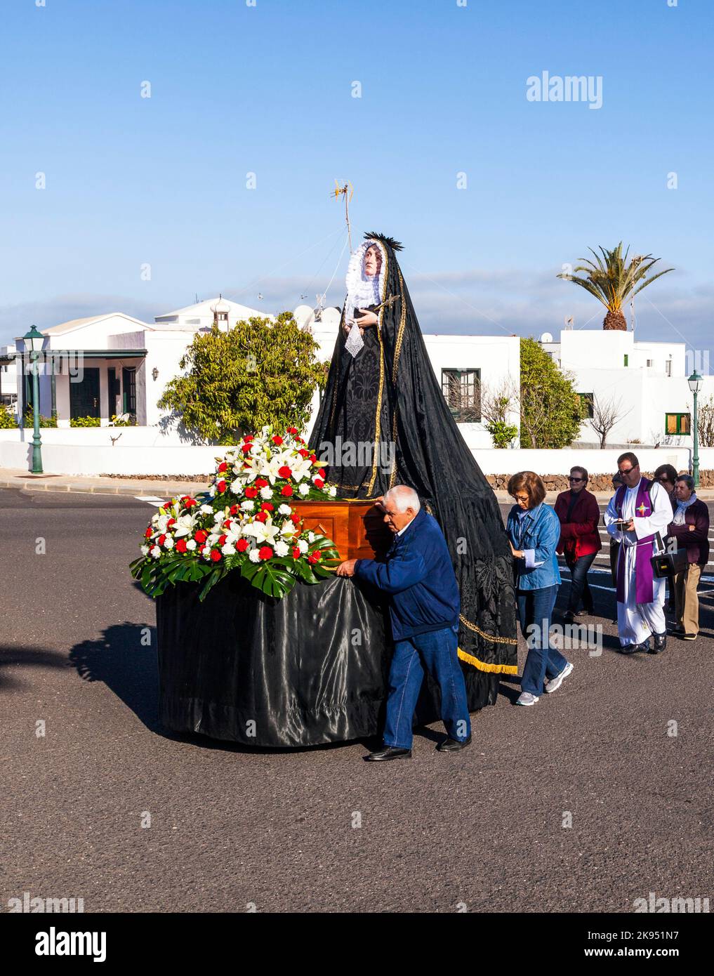 Procession of the virgin mary hi-res stock photography and images - Alamy