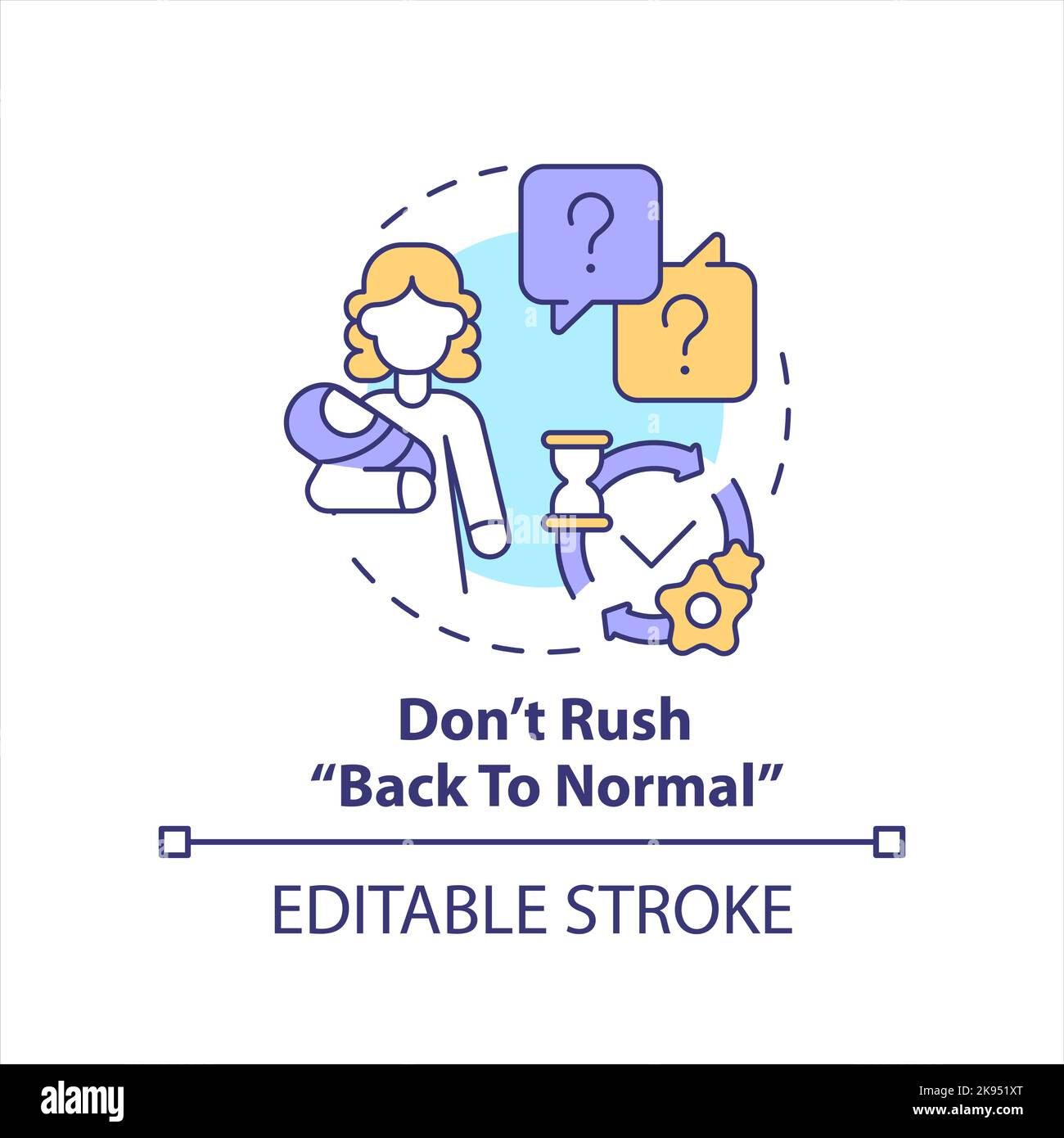 Support working parents concept icon Stock Vector Image & Art - Alamy