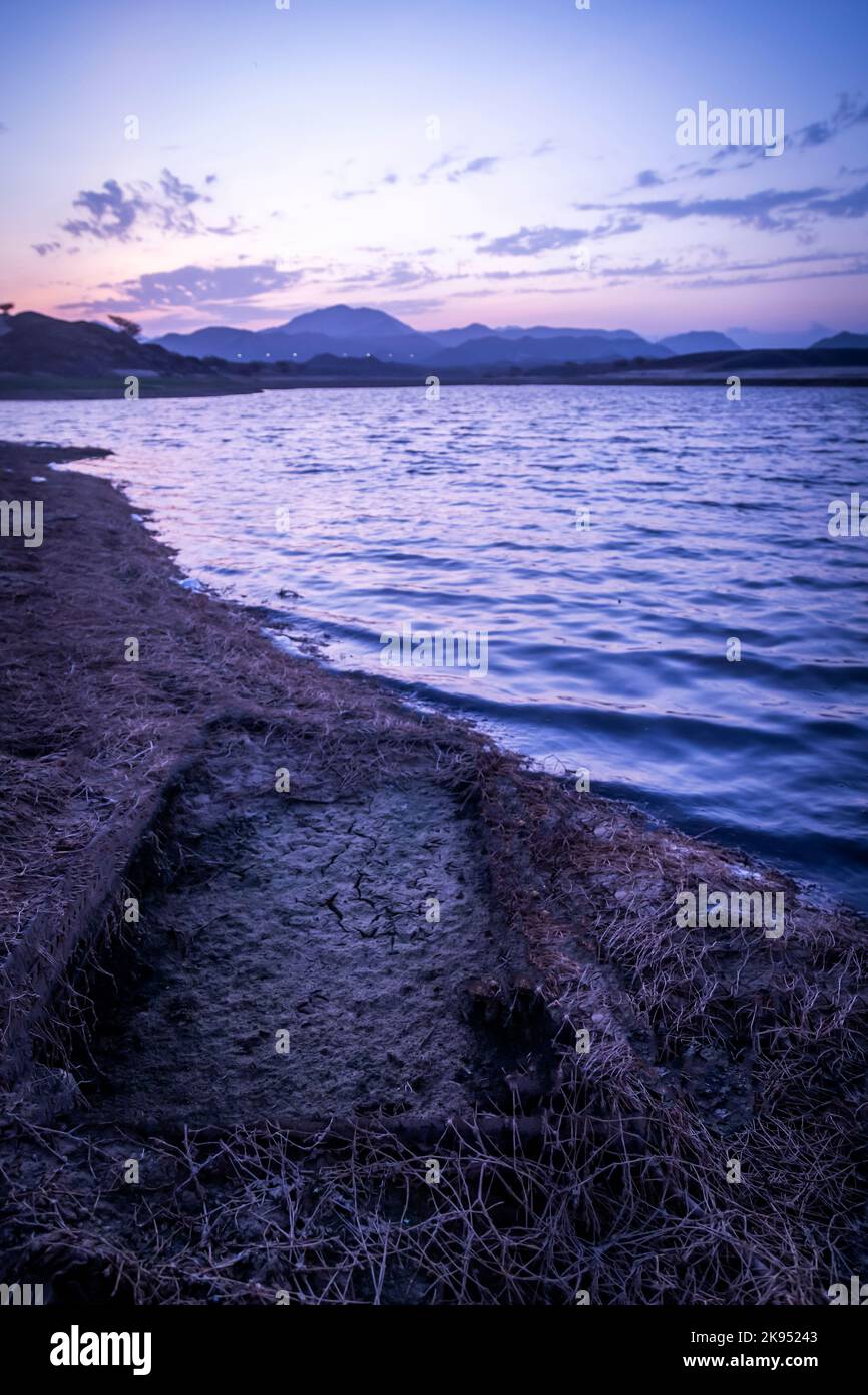 United Arab Emirates mountains view form Wadi Al Qor to Buraq Dam ...