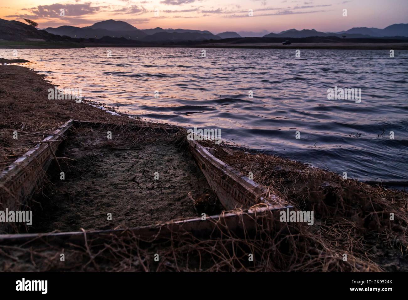 United Arab Emirates mountains view form Wadi Al Qor to Buraq Dam ...