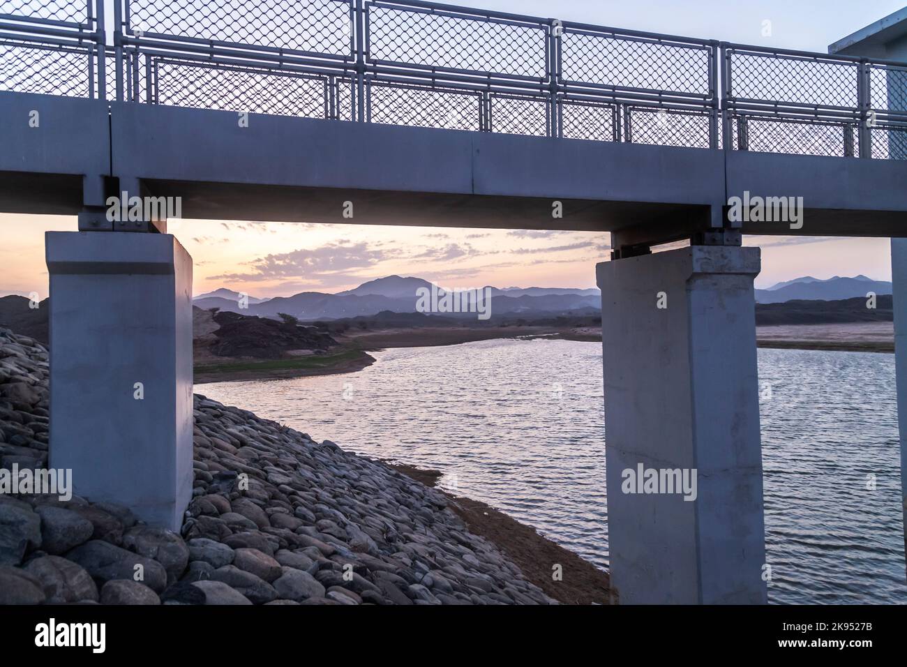 United Arab Emirates mountains view form Wadi Al Qor to Buraq Dam ...