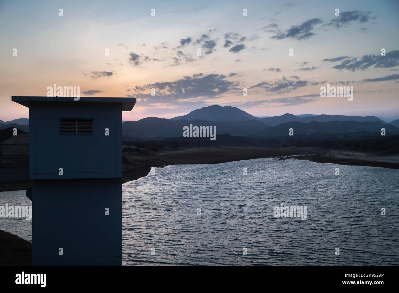 United Arab Emirates mountains view form Wadi Al Qor to Buraq Dam ...