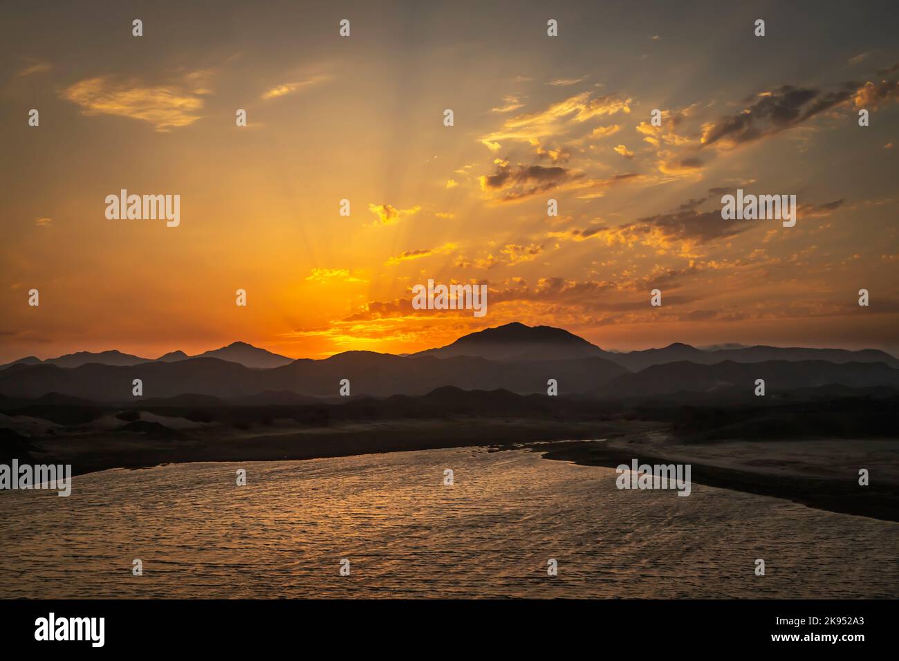 United Arab Emirates mountains view form Wadi Al Qor to Buraq Dam ...