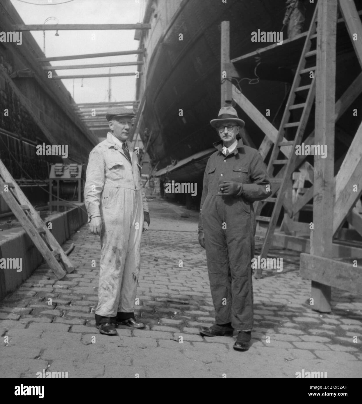 Mask engineer Petterson, Malmö, and the head of the northern German ...