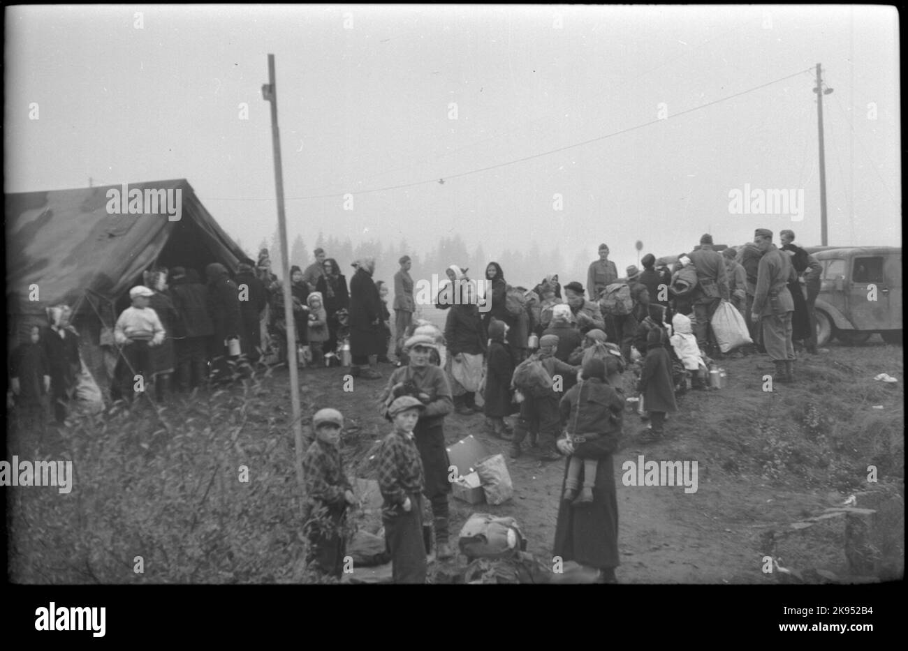 Evacuation of Finnish refugees, autumn 1944 Stock Photo - Alamy
