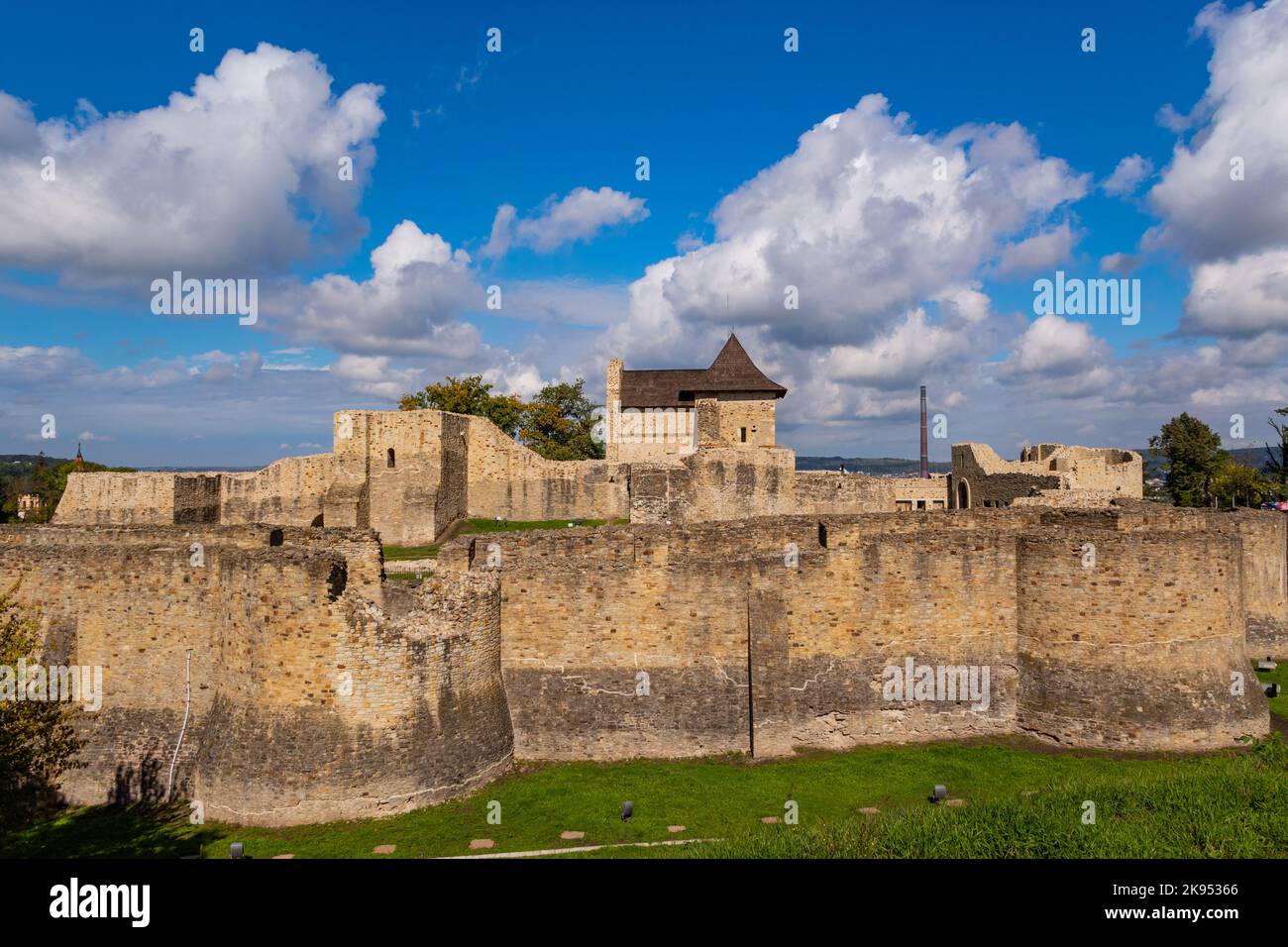 Ancient royal fortress of Suceava in Romania Stock Photo - Alamy