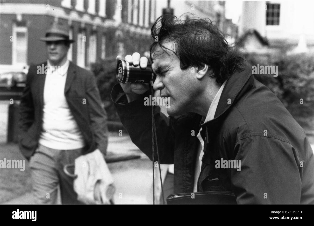 Director OLIVER STONE on set location candid during filming of JFK 1991 ...