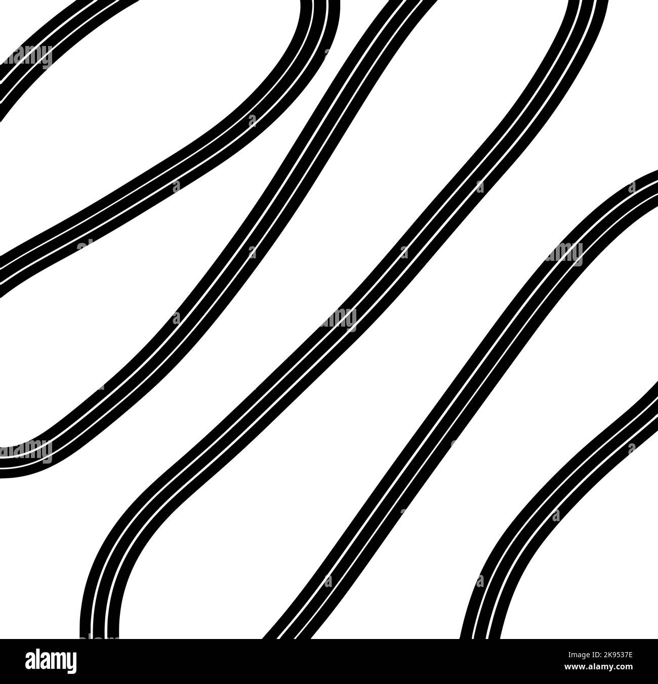 Three wavy lines Stock Vector Images - Alamy