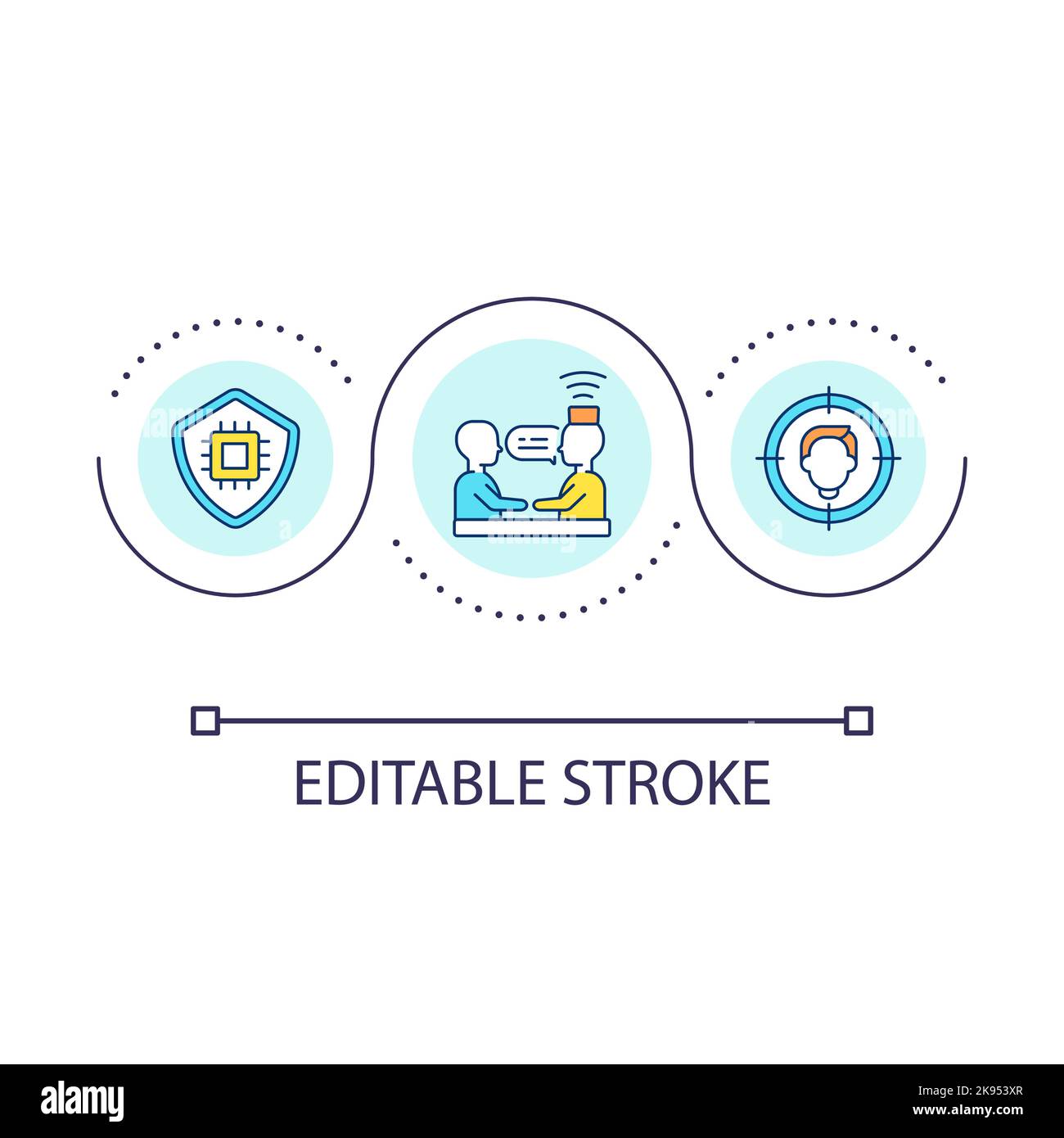 Personalized health care loop concept icon Stock Vector Image & Art - Alamy