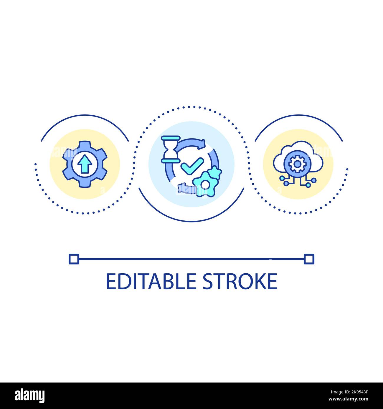 Increase efficiency loop concept icon Stock Vector Image & Art - Alamy