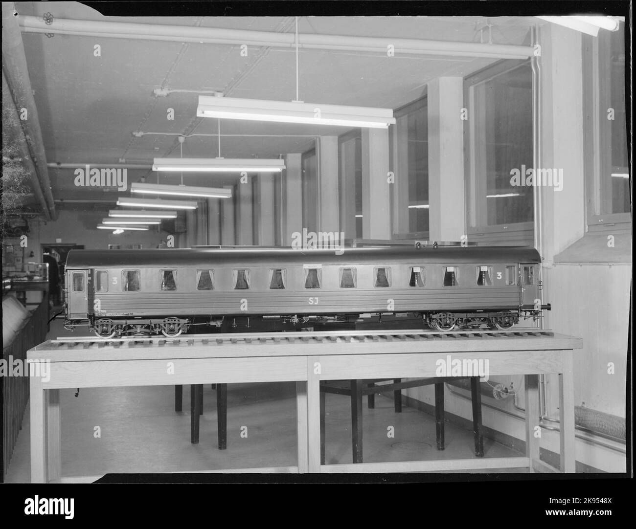 Model of the 3rd grade passenger car, State Railways SJ CO86 3786 Stock ...