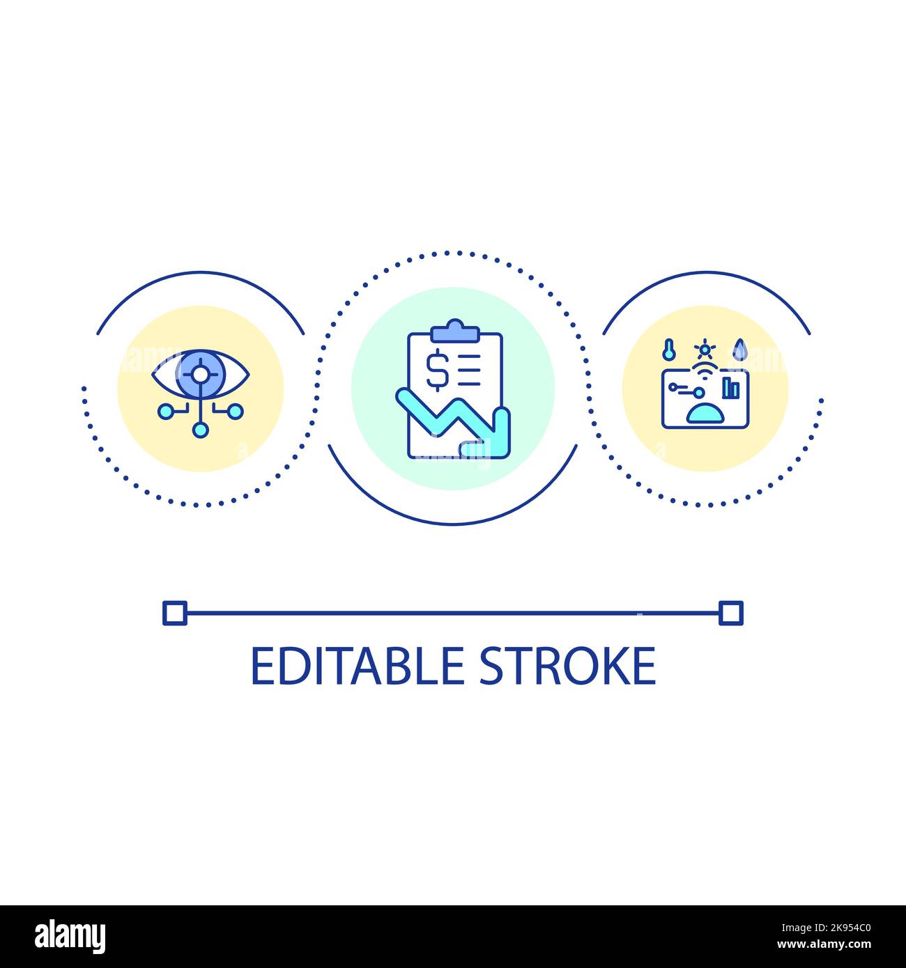 IoT technologies benefits loop concept icon Stock Vector Image & Art ...