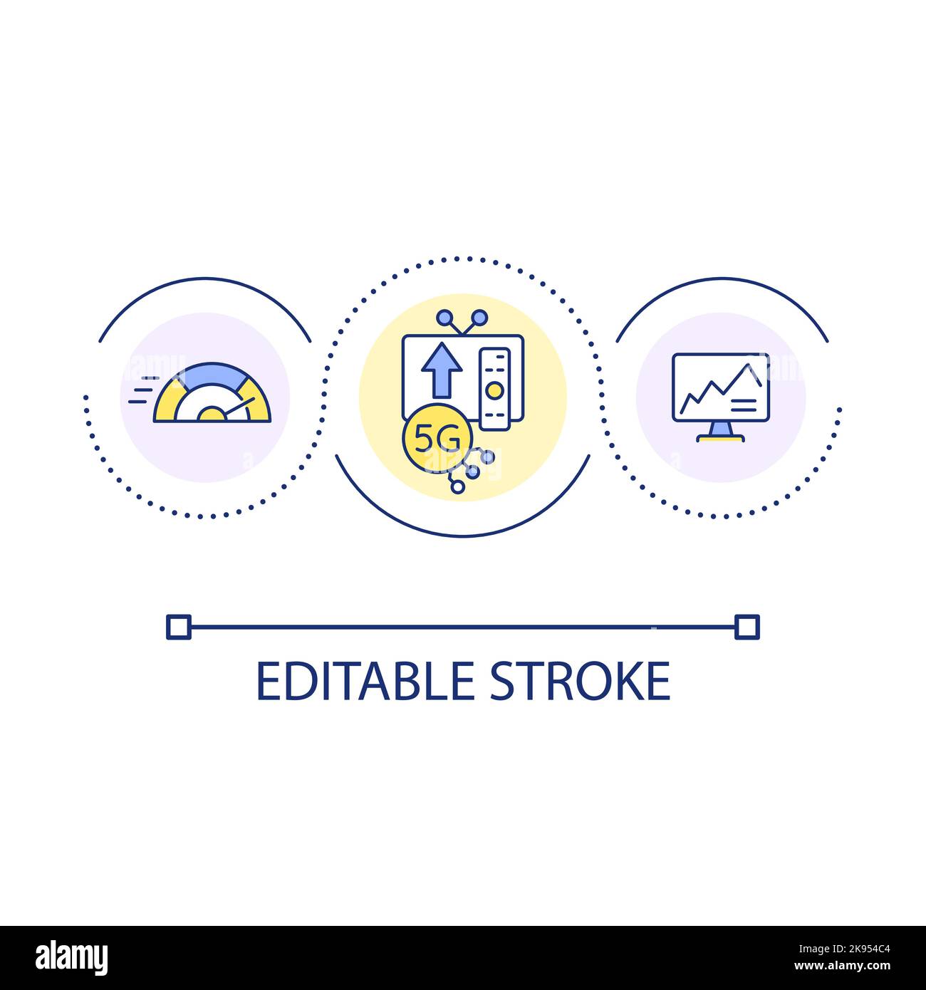 Improve internet speed loop concept icon Stock Vector Image & Art - Alamy