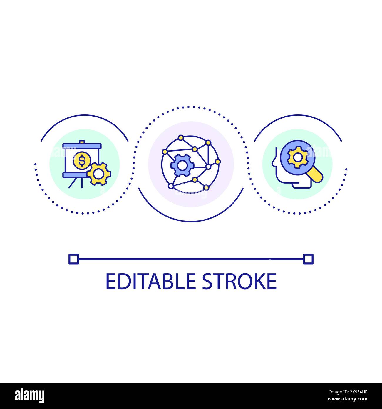 Effective strategizing loop concept icon Stock Vector Image & Art - Alamy