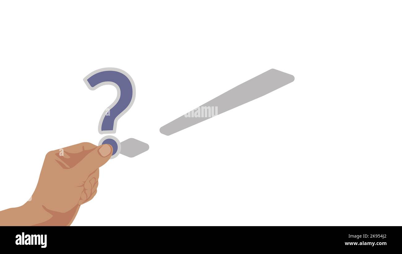 Questions - Answers - FAQ. Vector illustration Stock Photo - Alamy