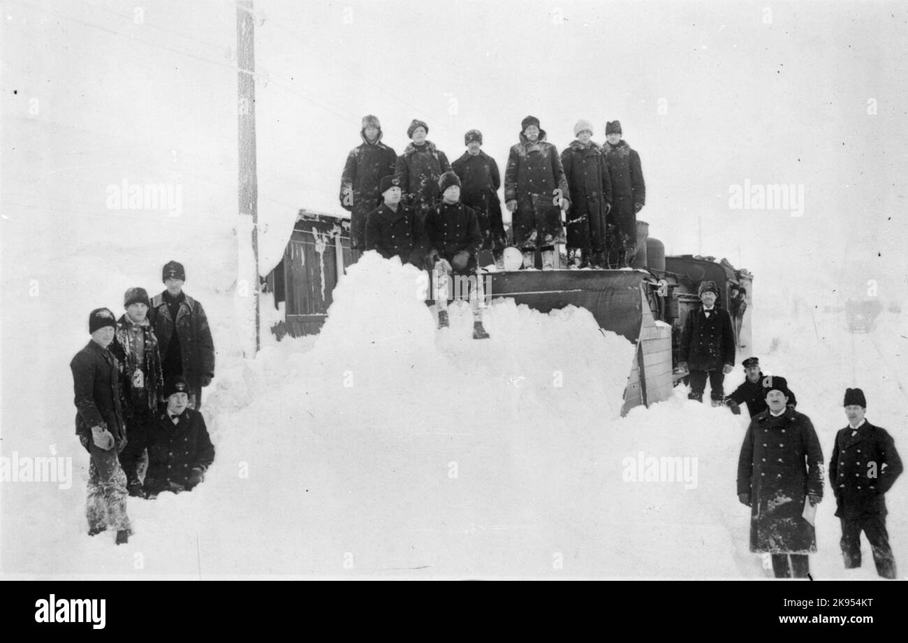 American snow plow at work Stock Photo - Alamy