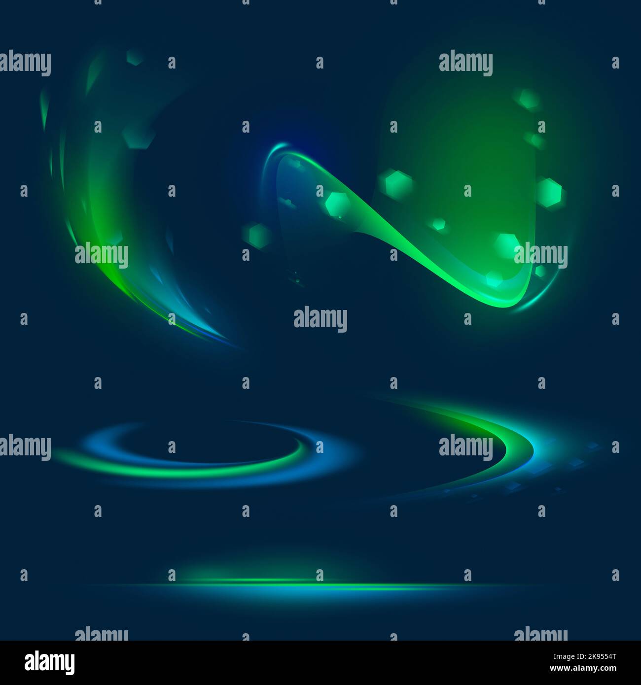 Blue and green colors. Design for device screen, wallpaper. Set of ...