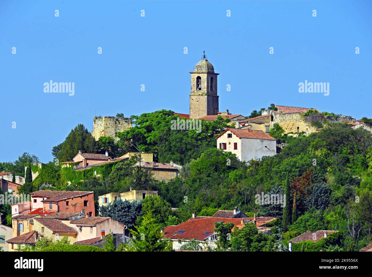 Mormoiron at the naturale park of Ventoux, France, Provence, Vaucluse ...