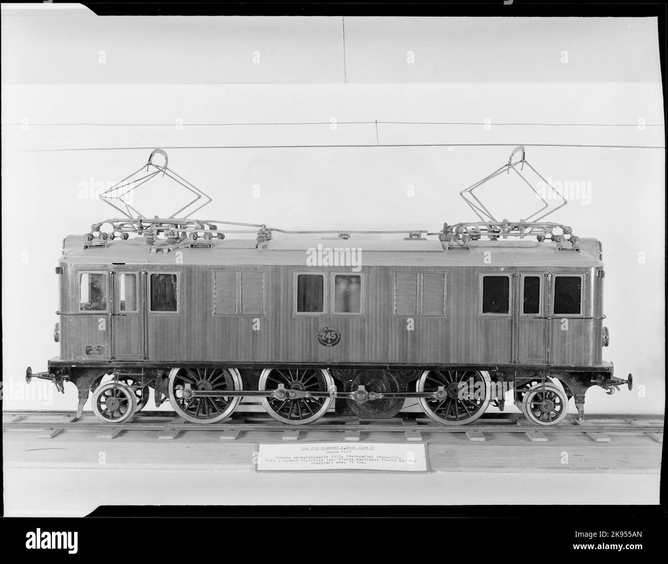 Model of Elllok, State Railways SJ D 245, scale 1:20 Stock Photo - Alamy