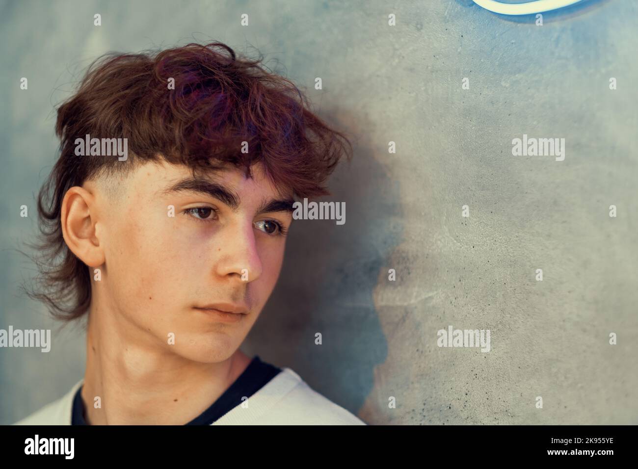 Mullet haircut portrait hi-res stock photography and images - Alamy