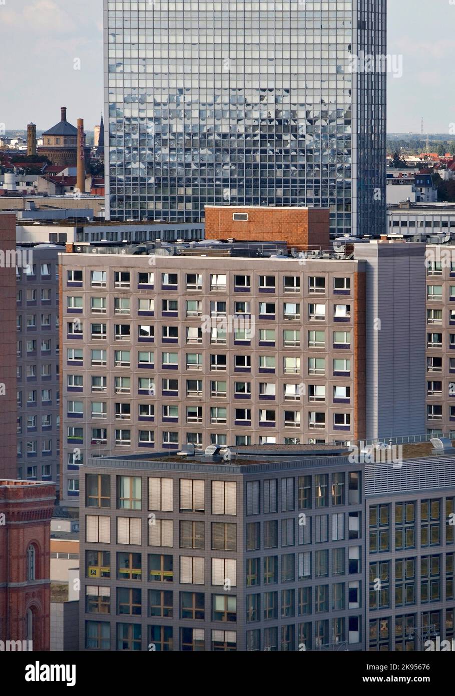 high-rise buildings around Alexanderplatz, Berlin-Mitte, Germany ...