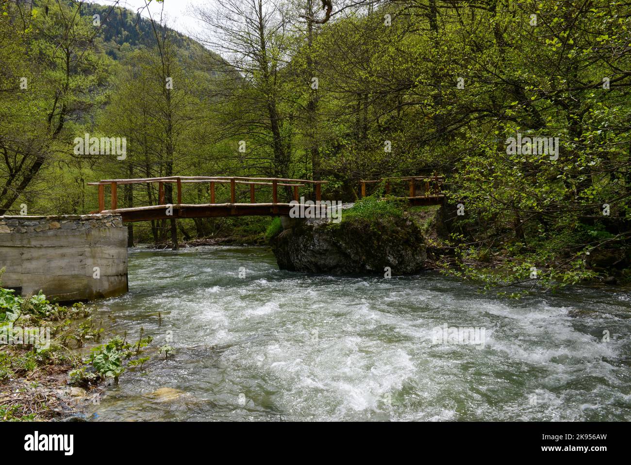 View of Mavrovo national park on Macedonia Stock Photo - Alamy