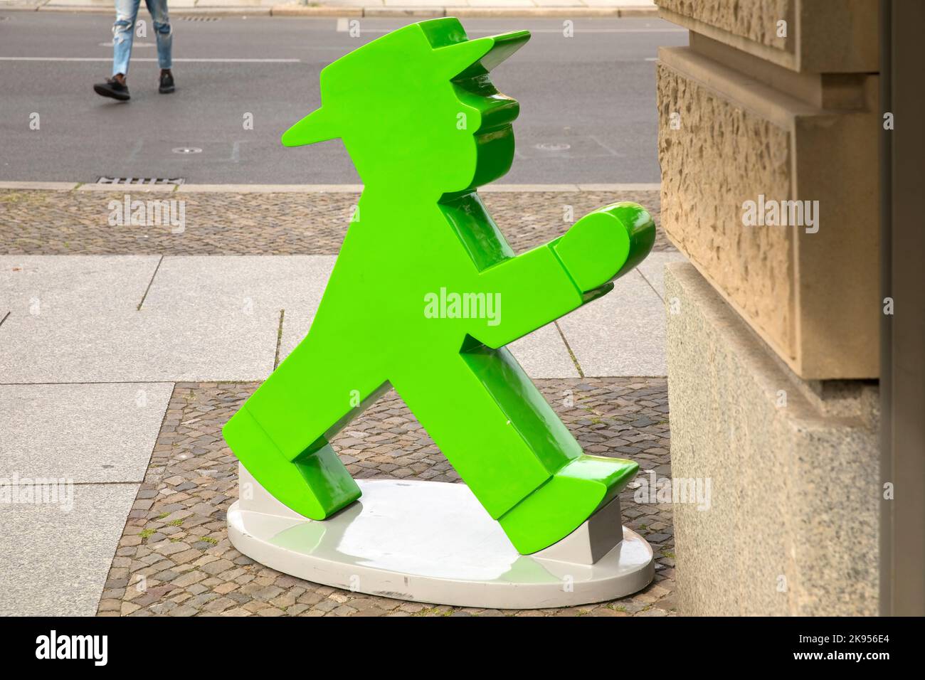 figure of the green East German Ampelmaennchen Galoppo at the ...