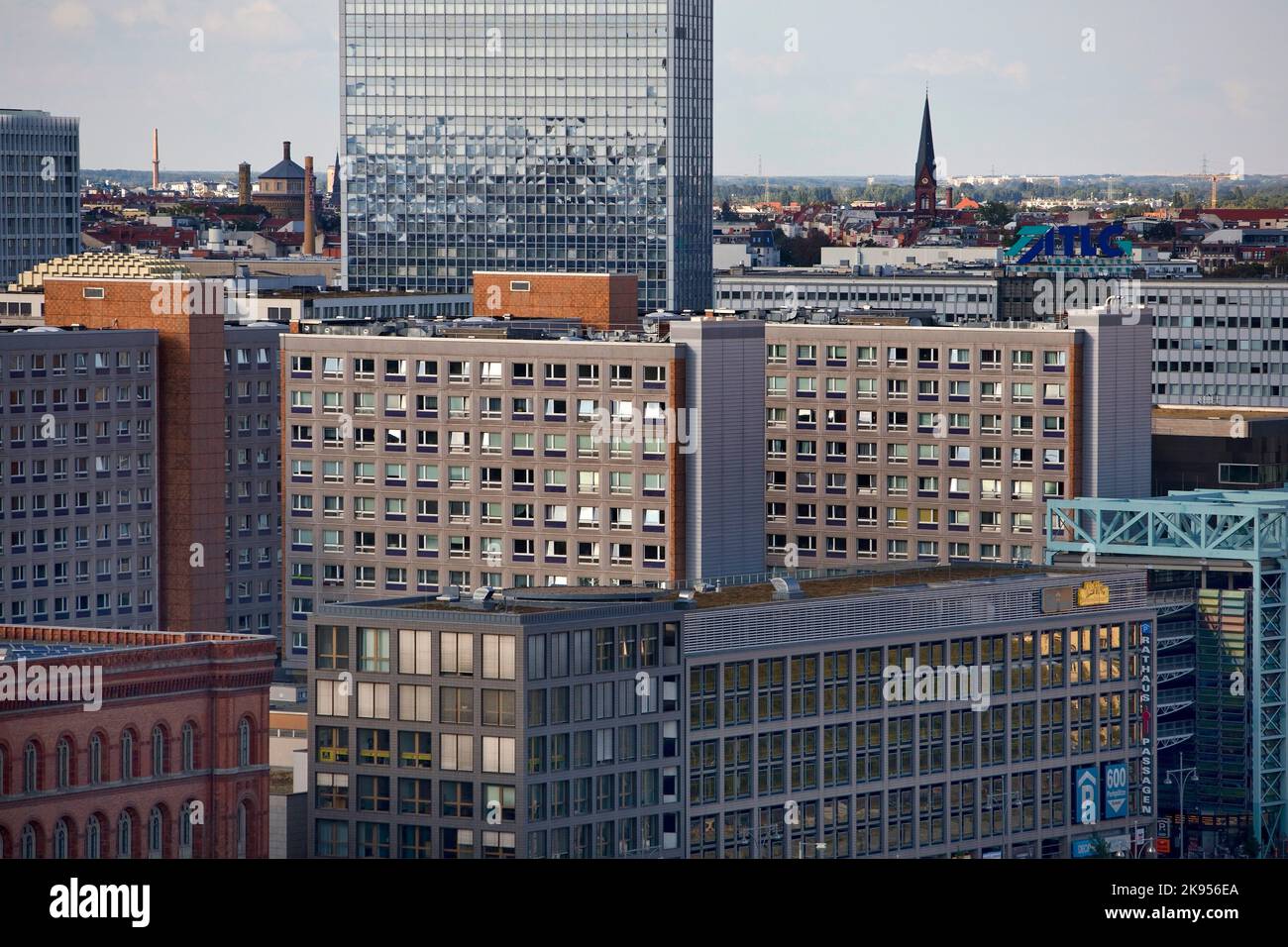 high-rise buildings around Alexanderplatz, Berlin-Mitte, Germany ...