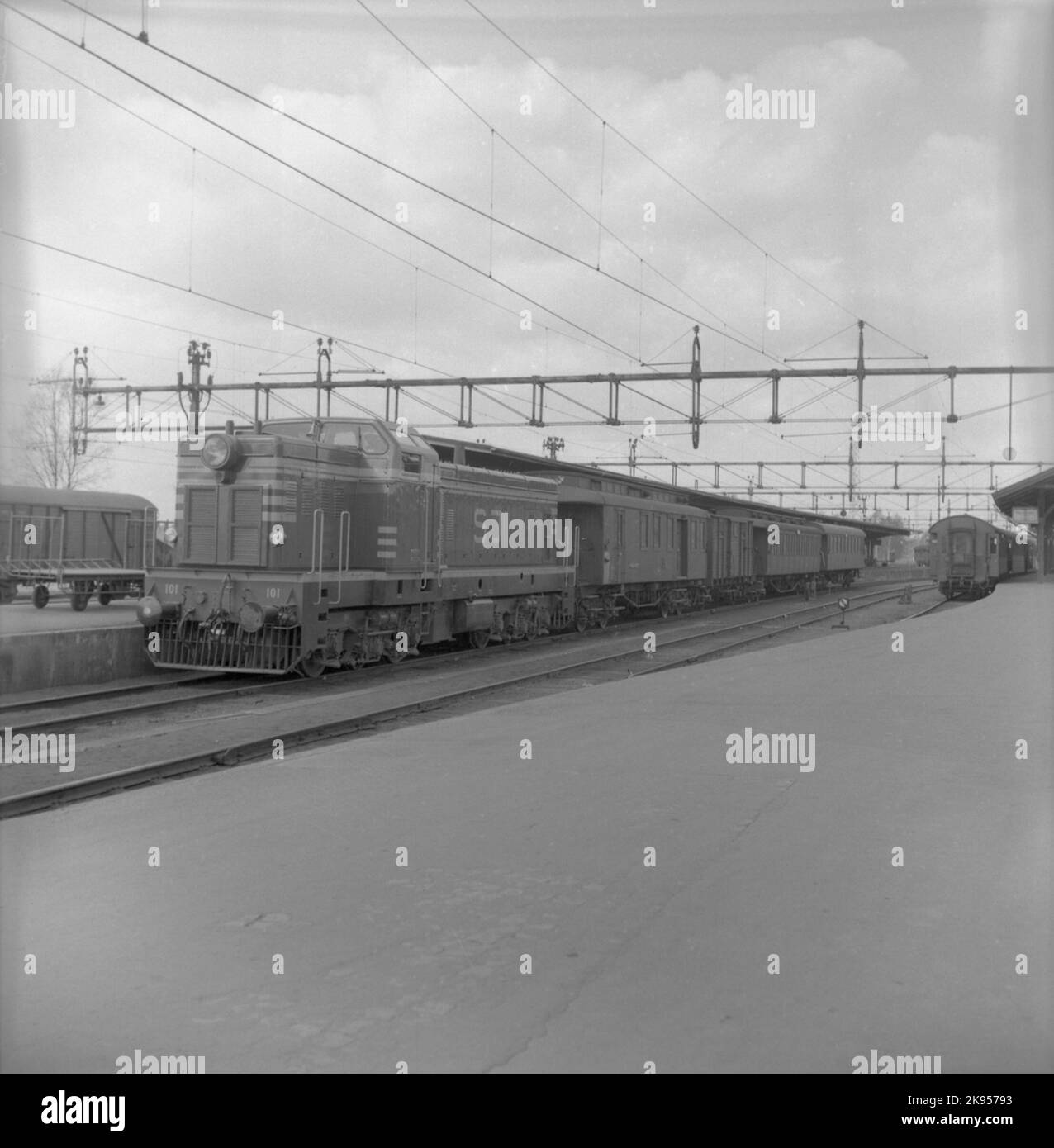 State Railways, SJ T4 101 by train Stock Photo - Alamy