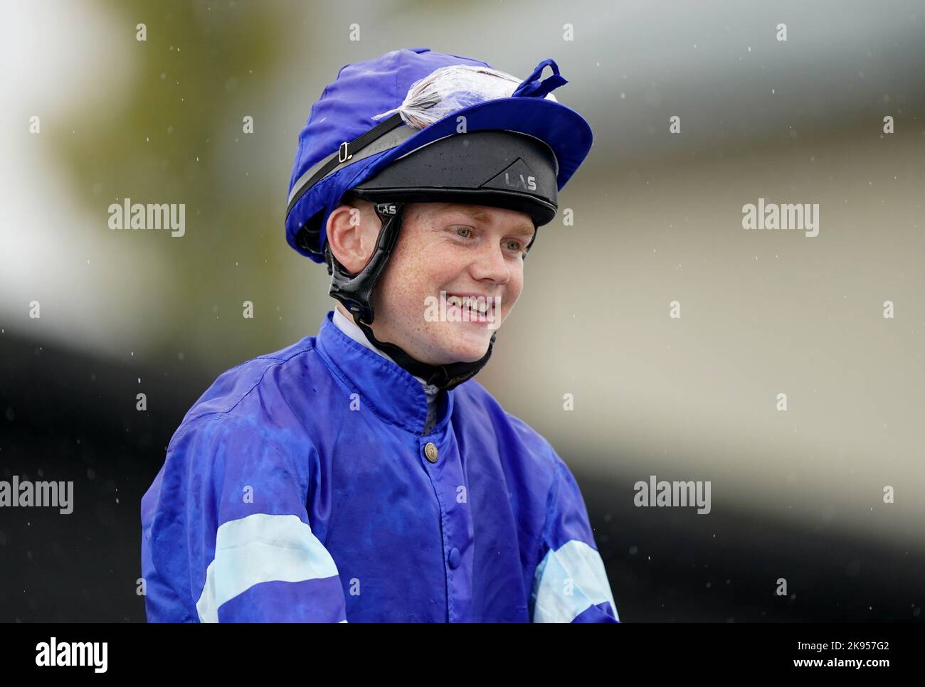 Jockey William Pyle at Southwell racecourse. Picture date: Thursday October 20, 2022 Stock Photo ...