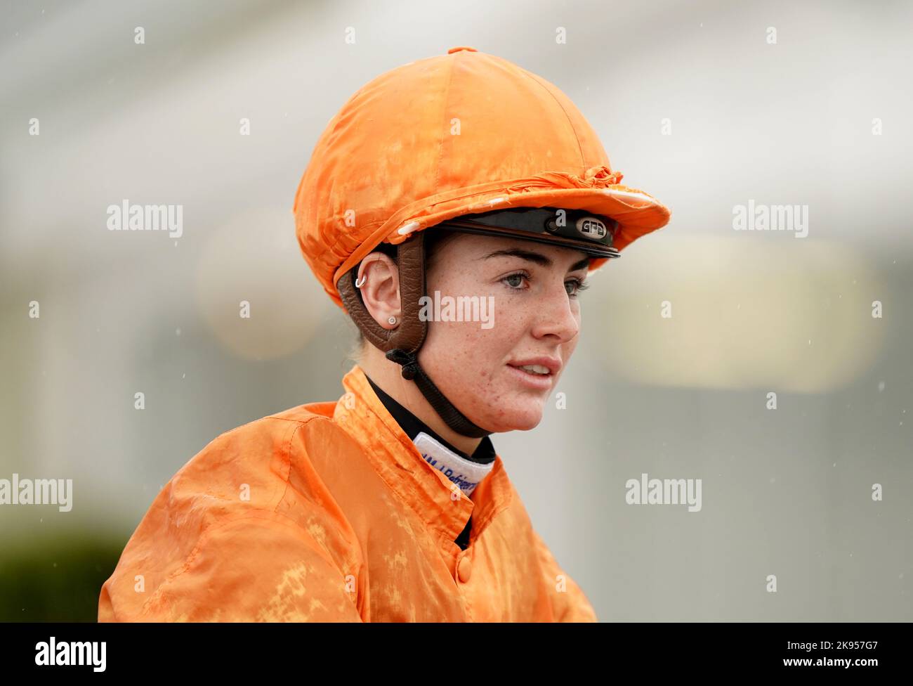 Jockey Elisha Whittington at Southwell racecourse. Picture date ...