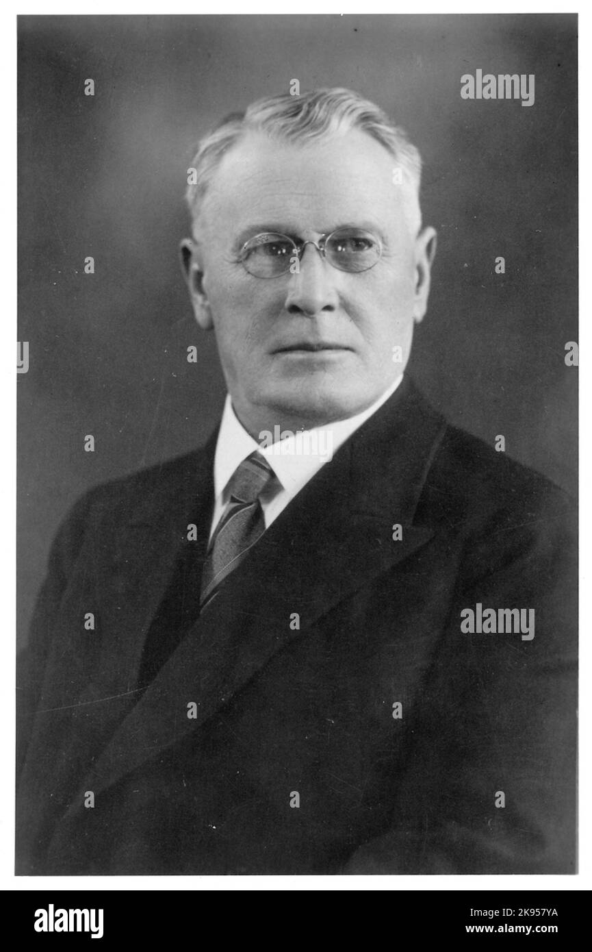 Axel Oscar Larson. Station manager in Motala 1929-1935 Stock Photo - Alamy