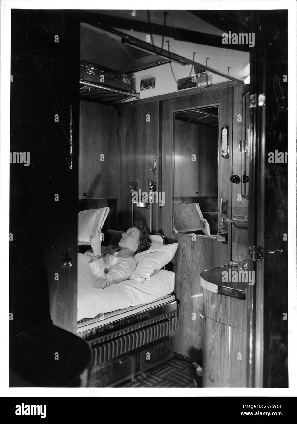 Traveling with 1st and 2nd class sleeping compartment. State Railways ...