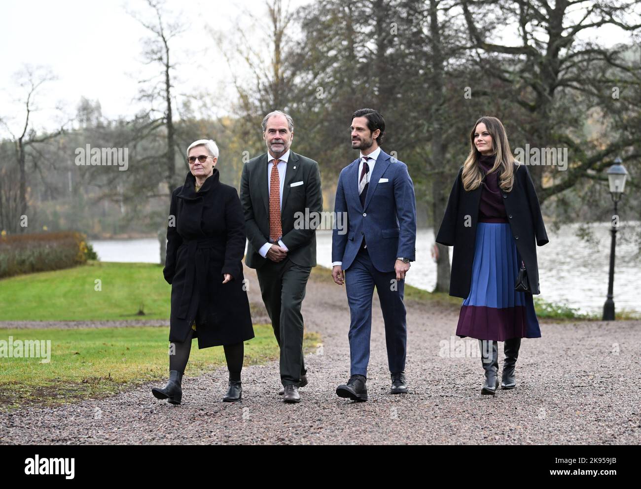 Prince Carl Philip, Princess Sofia and the Country Governor Georg André ...