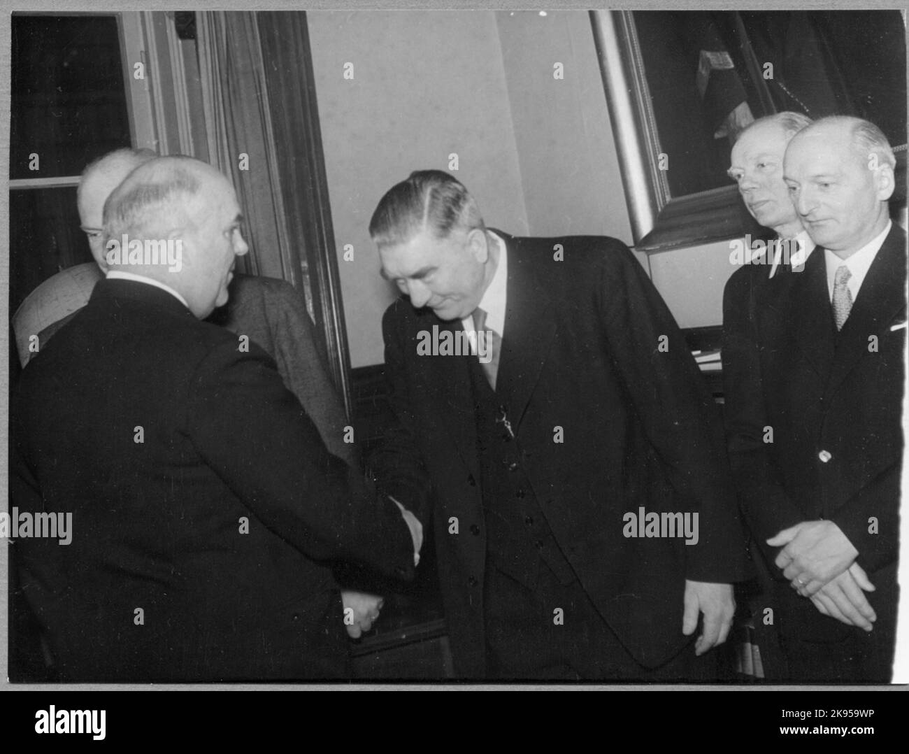 Farewell counseling for Director General Gustaf Dahlbeck Stock Photo ...