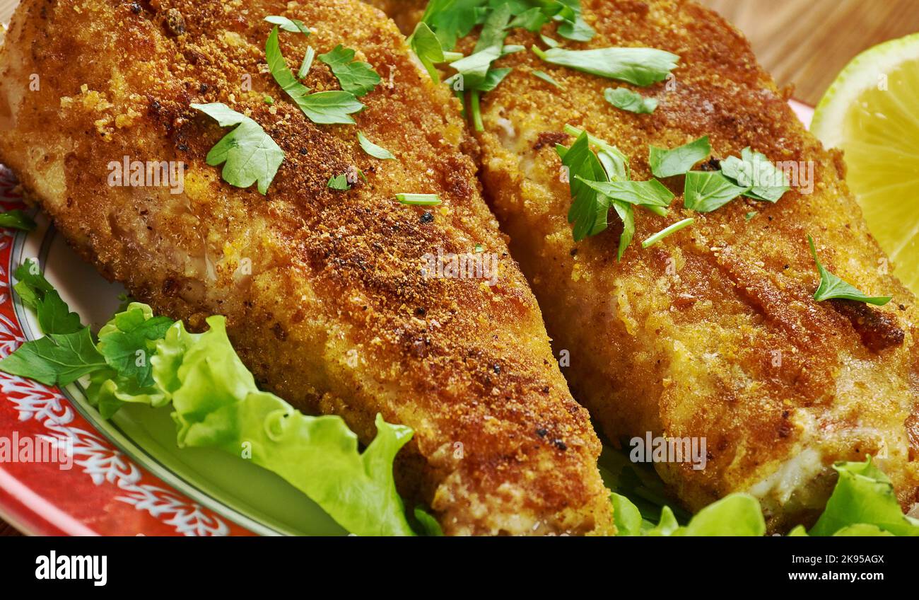 Trucha a la parrilla - Spanish fish dish consisting of trout fillets ...