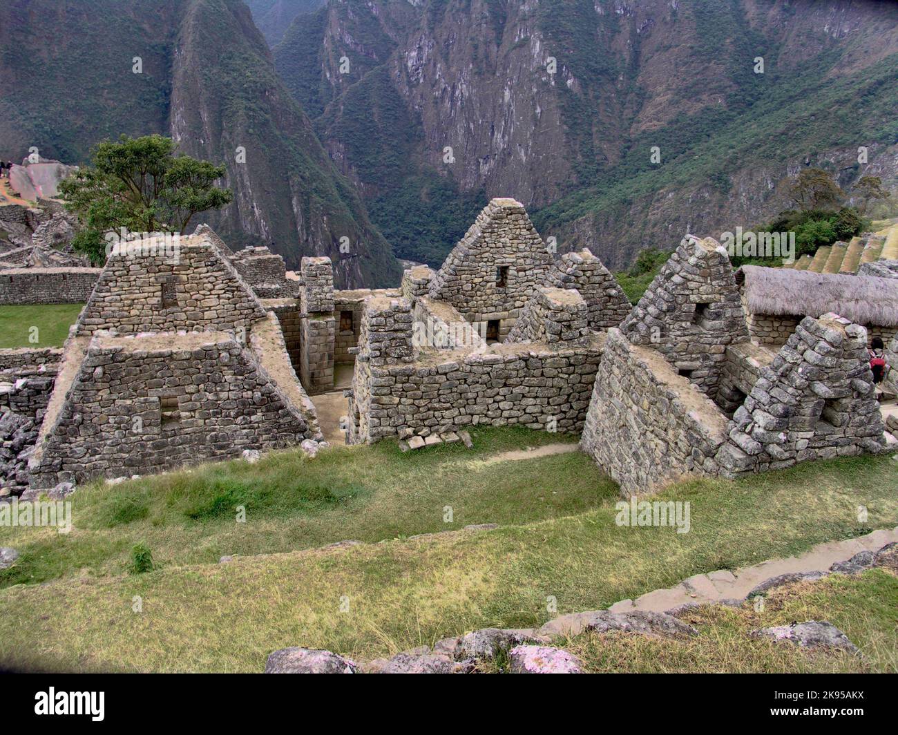 A beautiful shot of the historic Machu Picchu citadel ruins in the ...