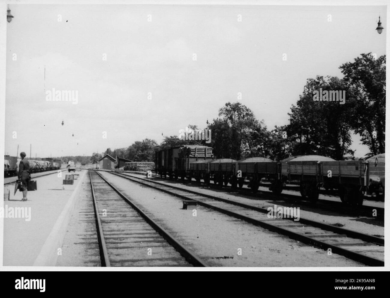 Platform at station Stock Photo - Alamy