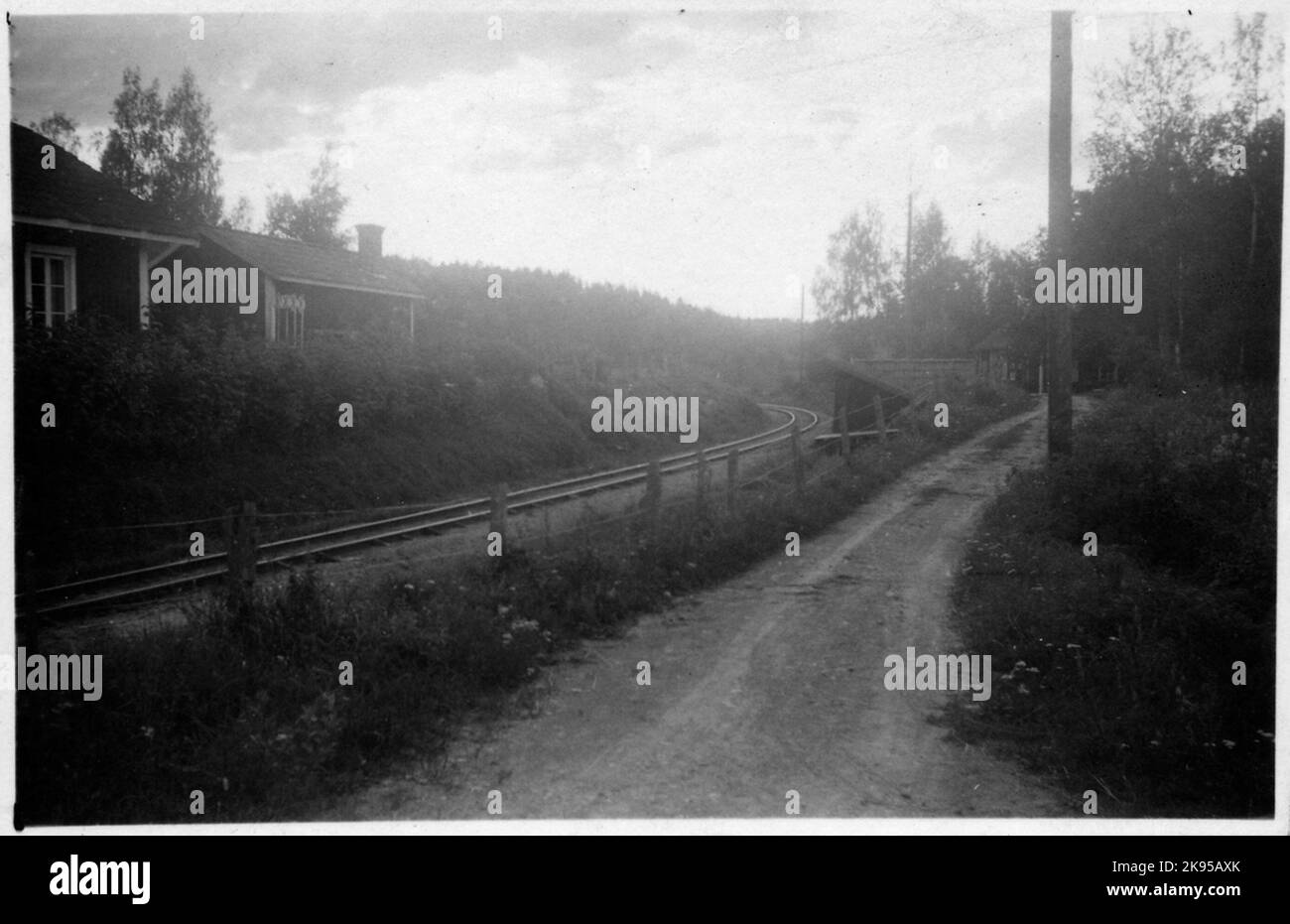 At Åhaga on the line between Storsjö and Nelhammar Stock Photo - Alamy