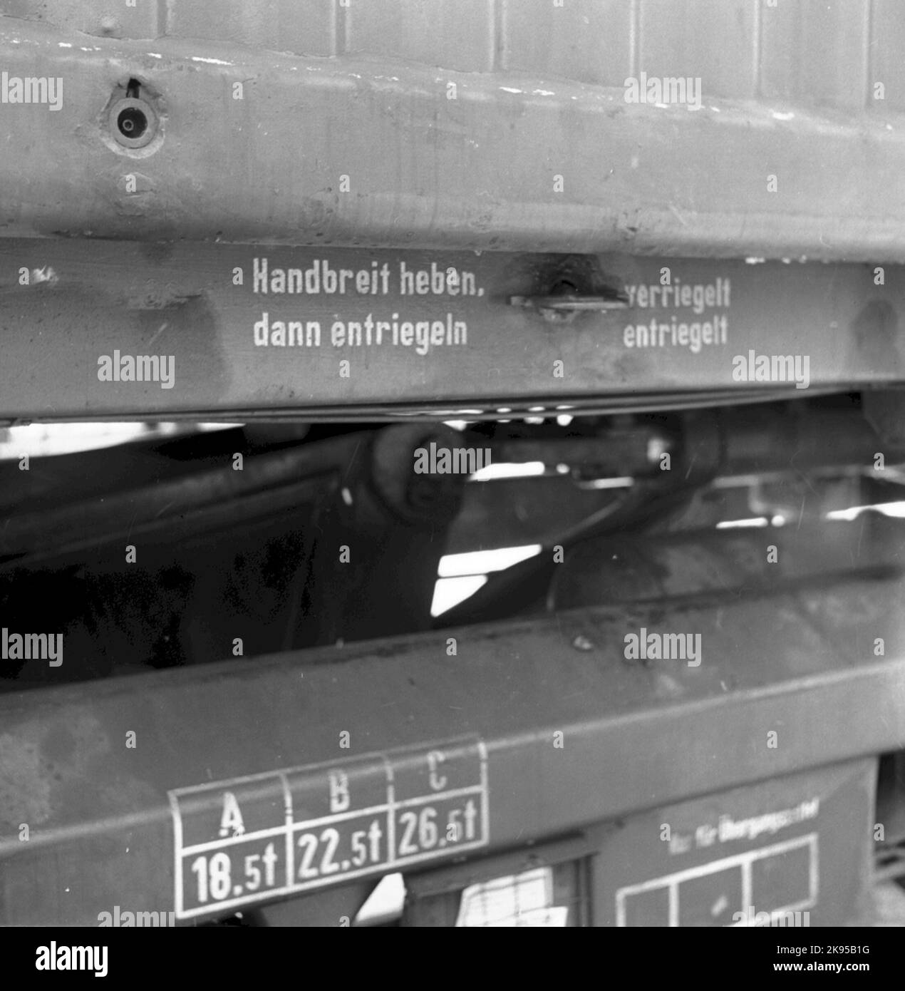 German freight wagon. OMMU 56 (borrowed by SJ) (SJ 200000 Stock Photo ...