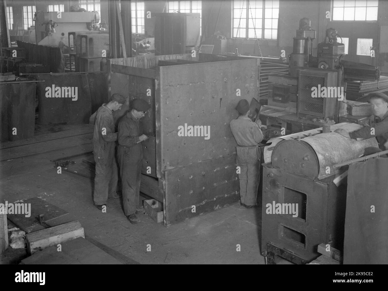 Boiler team in work section. P Stock Photo - Alamy