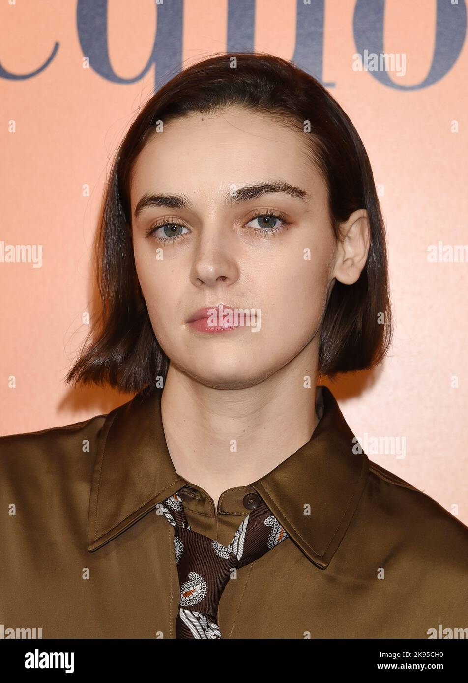 Ava Capri arriving at the Veuve Clicquot Solaire Culture Exhibit ...