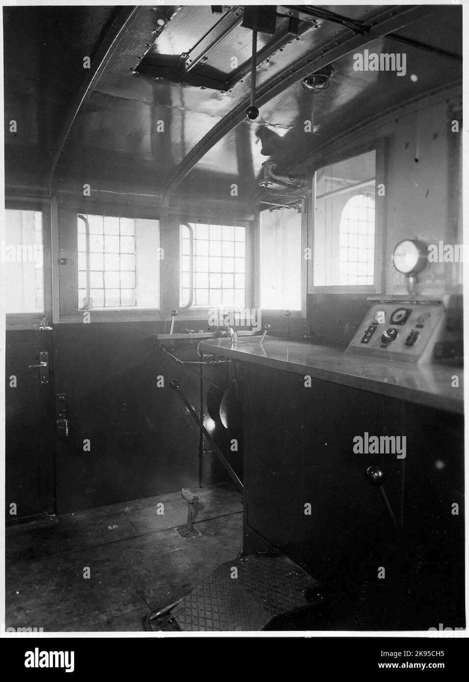 Driver cabin in Lokomotor Stock Photo - Alamy