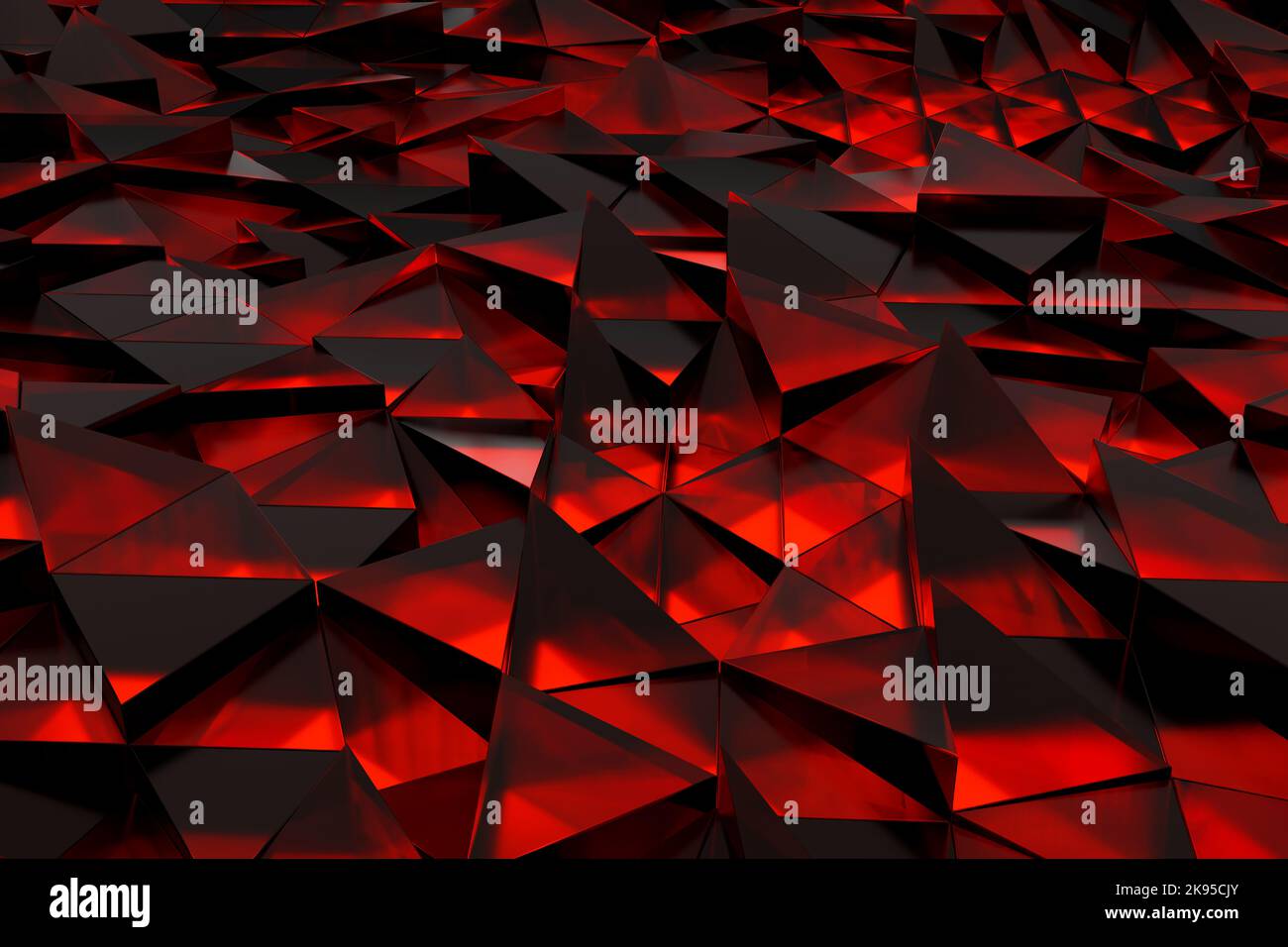 Abstract Futuristic Triangles Technology Background 3D Illustration ...