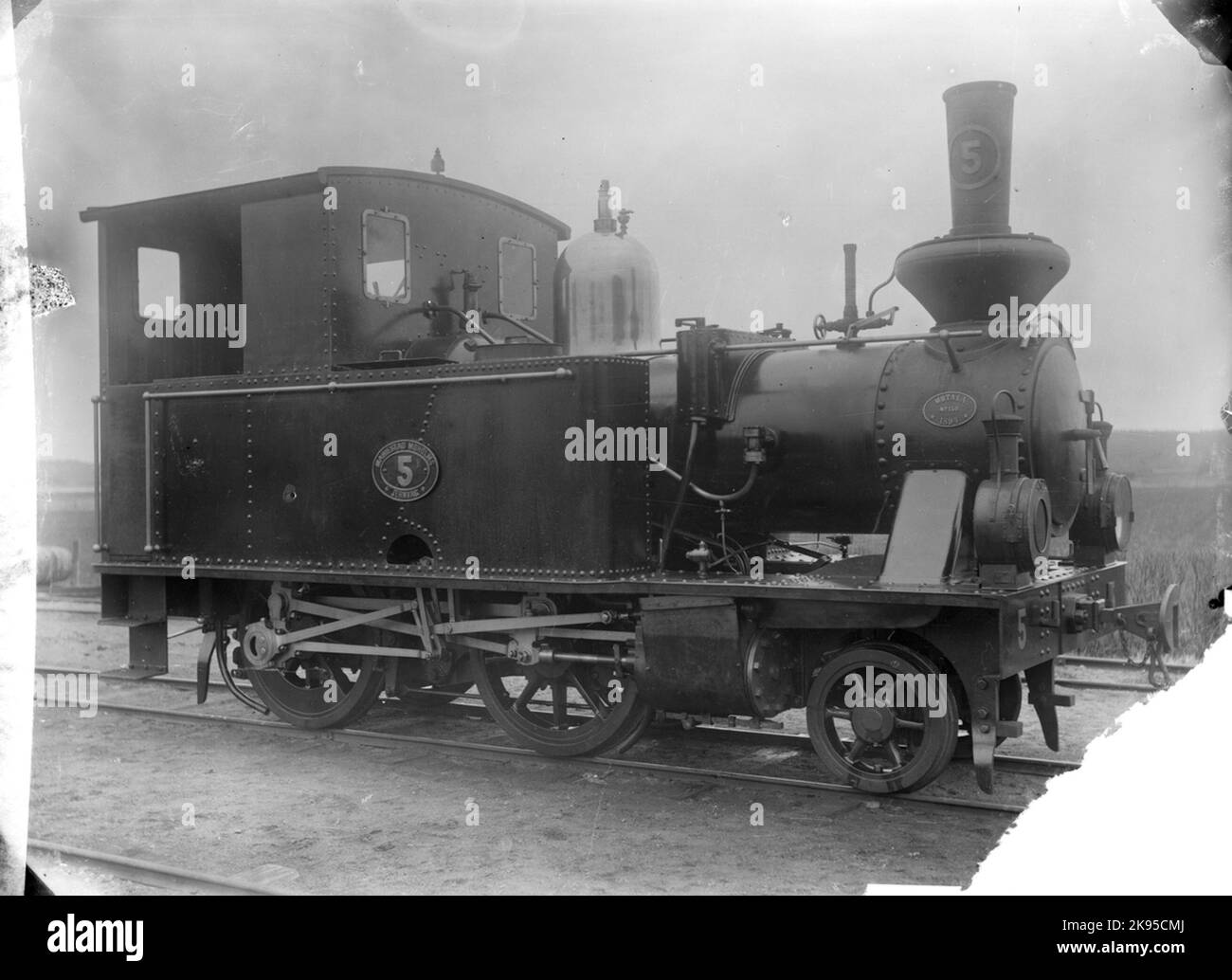 MMJ LOK 5. Delivery photo. The locomotive was manufactured by Motala ...