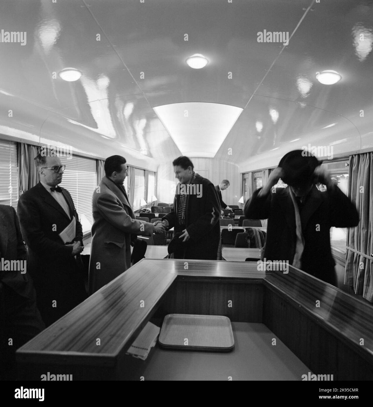 State Railways, SJ RC01 3218. Buffet wagon, serving department Stock ...