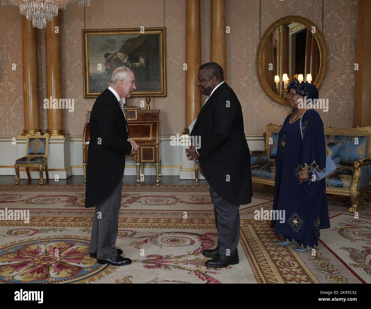 King Charles II with His Excellency Jeremiah Nyamane Mamabolo, High ...